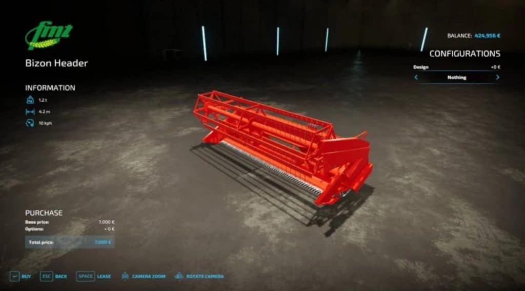 FS22 BIZON Z056 WITH CHOPPER v1.0.0 (2) - Farming simulator 19 / 17 ...