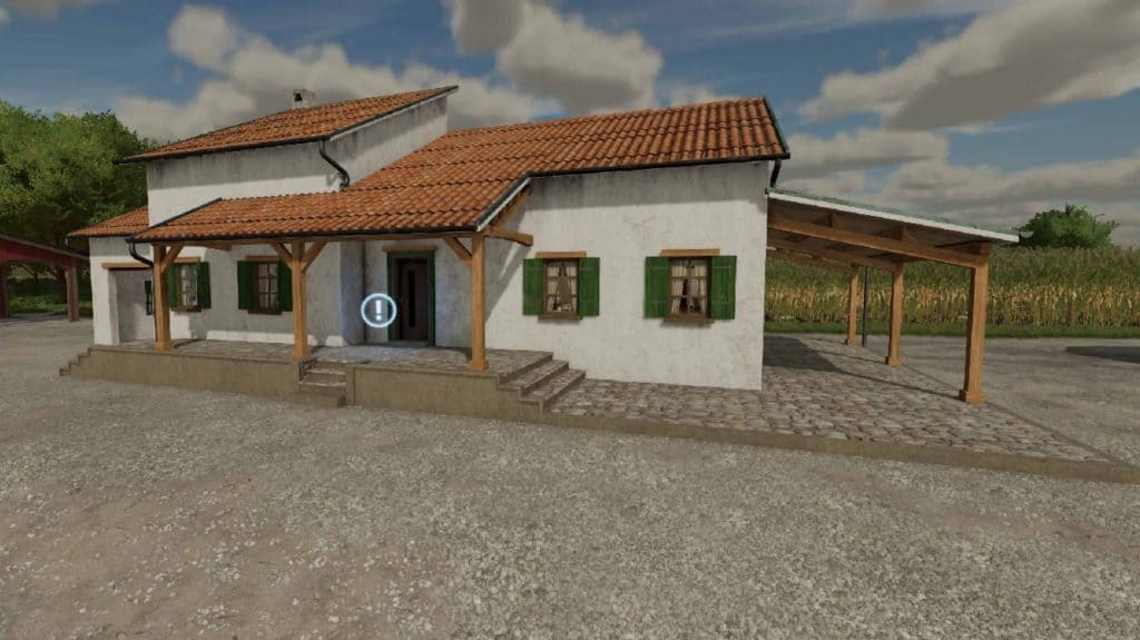 FS22 European farmhouse v1.0.0.0 - FS 22 Buildings Mod Download