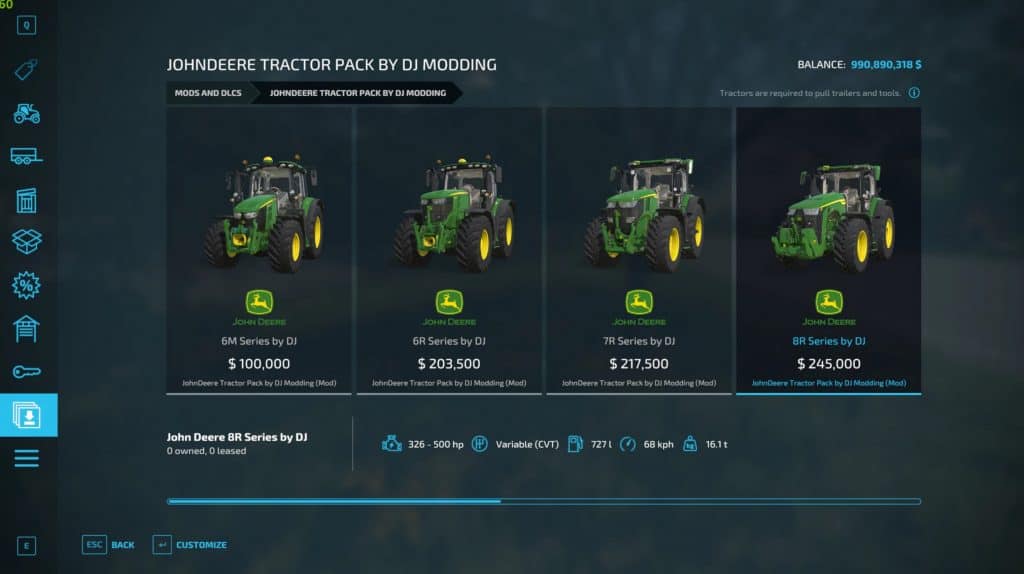 FS22 John Deere Tractor Pack by DJ Modding v1.0.0.0 - FS 22 Tractors ...