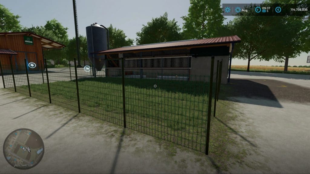FS22 Large Chicken Barn v1.0.0.0 - FS 22 Buildings Mod Download
