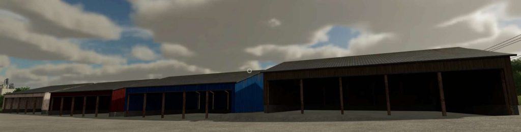 FS22 Wooden Shed (Red, blue, white and brown) v1.0.0 (3) - Farming ...