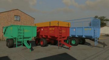 FS19 Dump trailer PST-9 v1.0.0.2 - FS 19 Trailers Mod Download