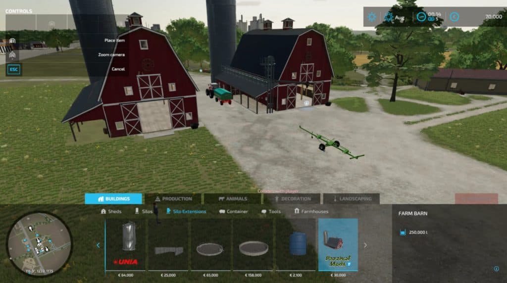 FS22 Barn Silo Extension v1.0 - FS 22 Objects Mod Download