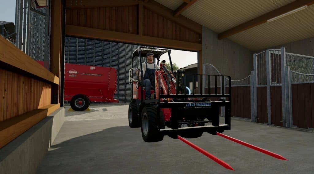 FS22 Blue Diamond Bale Forks v1.1.0 (2) - Farming simulator 19 / 17 ...