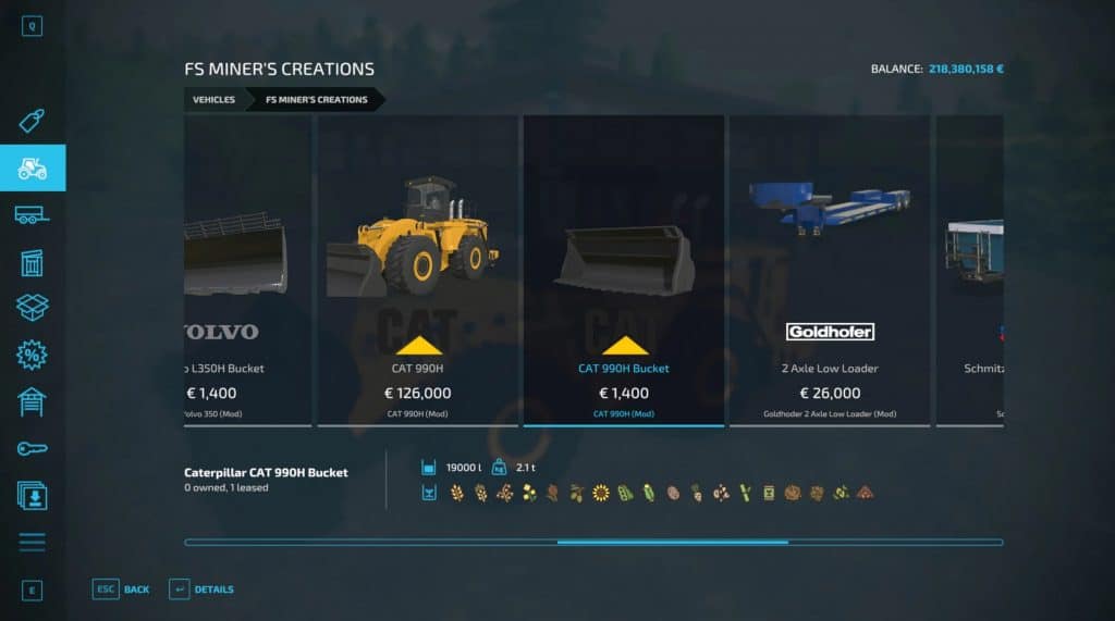 FS22 CAT 990H Mining Loader v1.0.0 (2) - Farming simulator 19 / 17 / 15 Mod