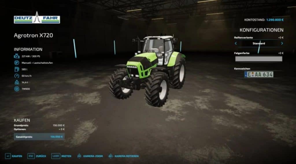 FS22 Deutz Agroton X720 gear shift, air horn v1.0.0 (5) - Farming ...