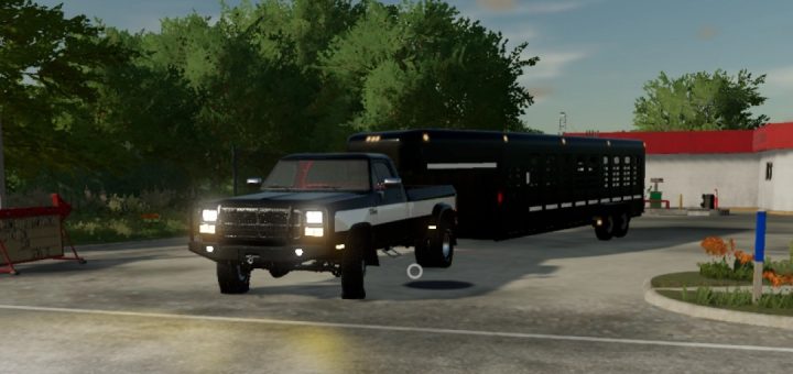 FS22 20FT Enclosed Trailer v1.1 - FS 22 Trailers Mod Download