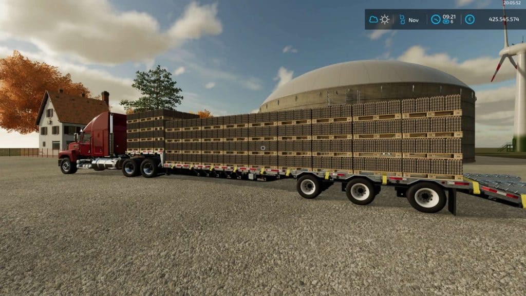 FS22 Lode King Renown Drop Deck AutoLoad v1.0.0.0 - FS 22 Trailers Mod ...