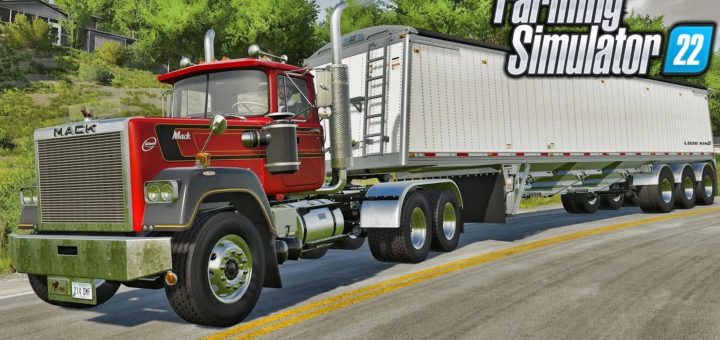 FS22 Mack R Dump Truck v1.0 - FS 22 Trucks Mod Download