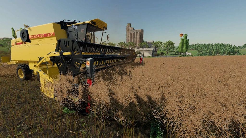 FS22 NH TX32 Header 6M + Trailer v1.0.0.0 - FS 22 Cutters Mod Download
