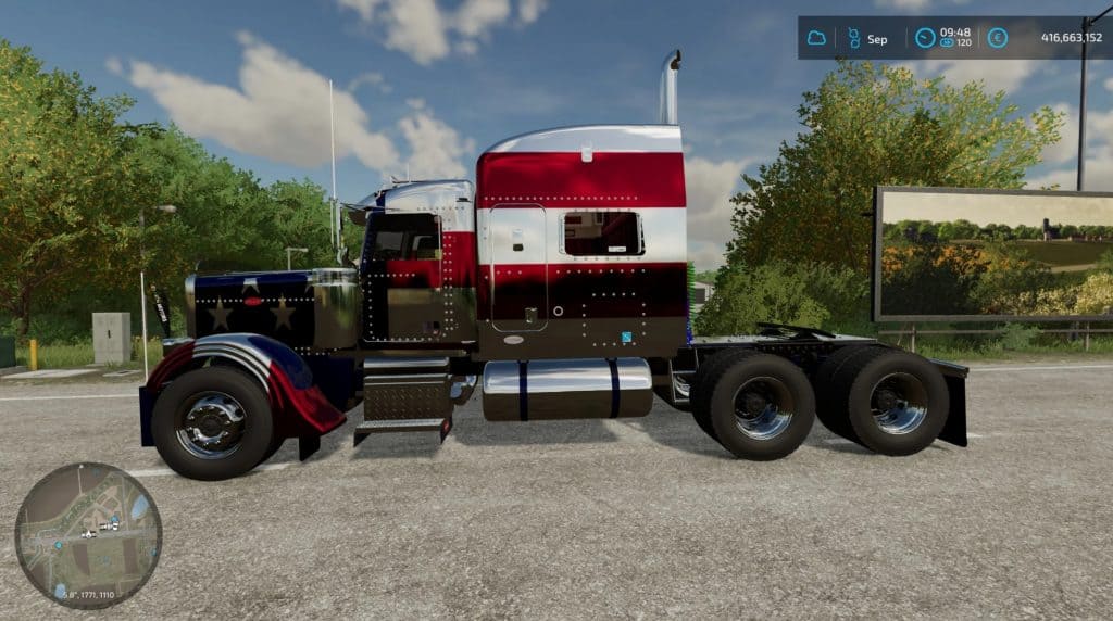 FS22 PETERBILT 389 USA Truck v1.0.0.0 - FS 22 Trucks Mod Download