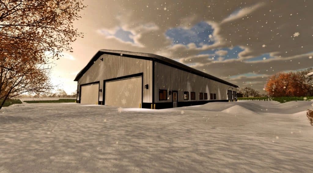 FS22 Shed with Office v1.0.0.0 - FS 22 Buildings Mod Download