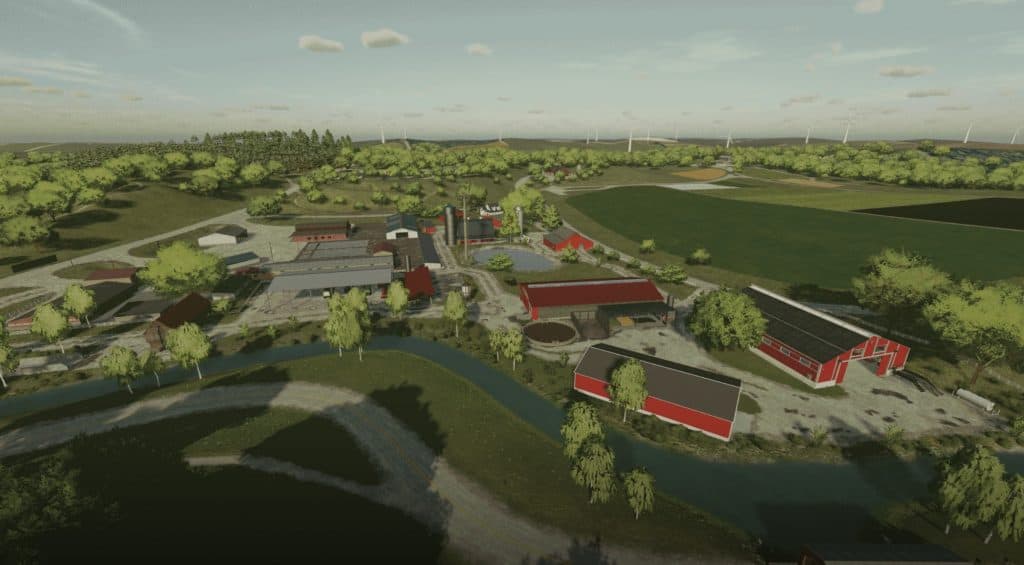 FS22 The Red Farm on Elmcreek V1 (1) - Farming simulator 19 / 17 / 15 Mod