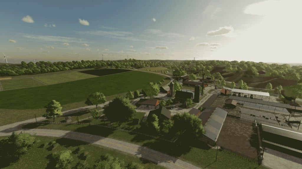 FS22 The Red Farm on Elmcreek V1.0 - FS 22 Maps Mod Download
