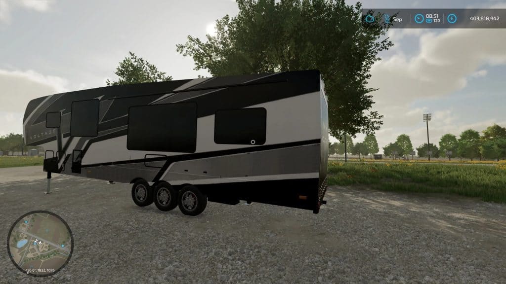 FS22 Voltage 5th Wheel Toy Hauler Camper v1.0.0 (3) - Farming simulator ...