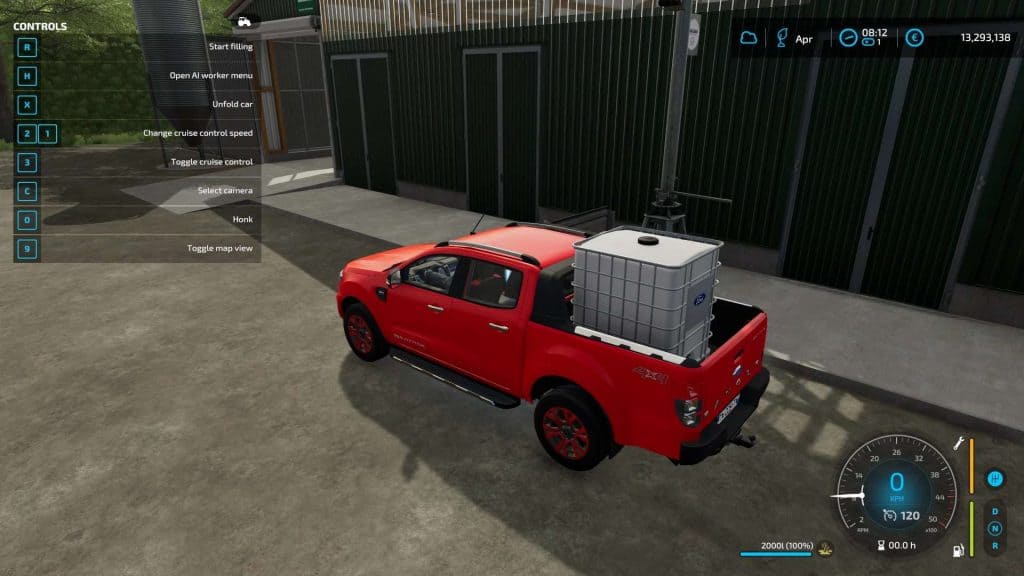 FORD RANGER WILDTRAK 2016 V1 (2) - Farming simulator 19 / 17 / 15 Mod