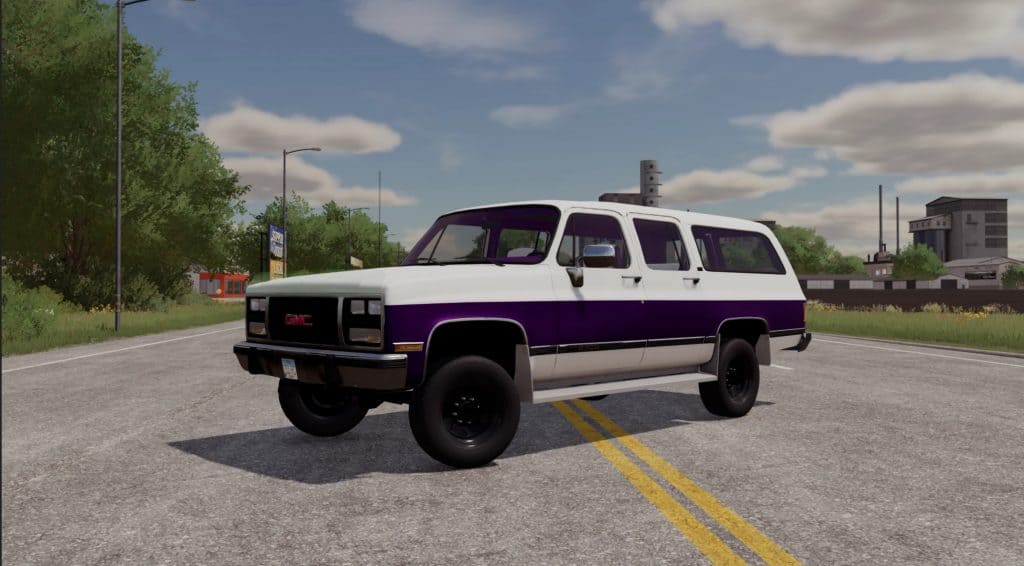 GMC Suburban 1989 V1.0 (2) - Farming simulator 19 / 17 / 15 Mod