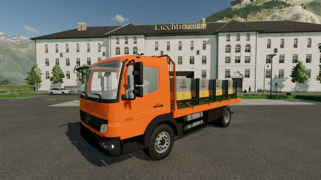 FS22 MERCEDES-BENZ ATEGO 12-22 AUTOLOAD V2.0 - FS 22 Trucks Mod Download