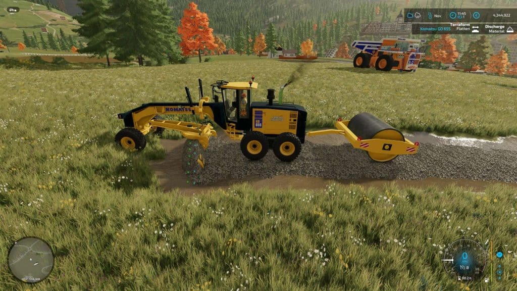 FS22 Trailed Compactor Roller v1.0 - FS 22 Forklifts / Excavators Mod ...