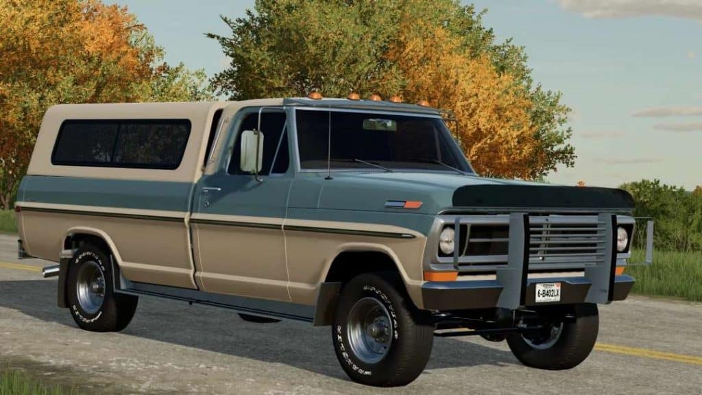 1972 Ford F100 Series v1.0 (5) - Farming simulator 19 / 17 / 15 Mod