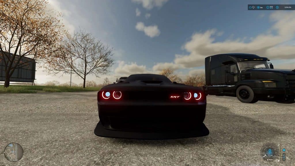 FS22 Dodge Challenger Hellcat v1.0 - FS 22 Cars Mod Download