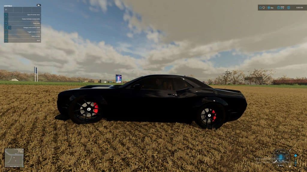 Dodge Challenger Hellcat v1.0 (4) - Farming simulator 19 / 17 / 15 Mod