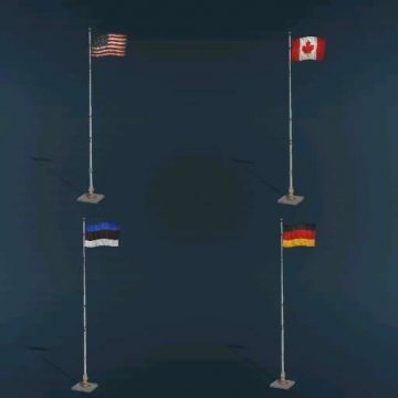 FS22 Flags Pack v1.0 - FS 22 Packs Mod Download