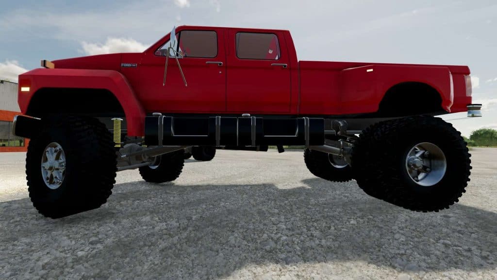 Ford F800 Crewcab Dually V1 (5) - Farming simulator 19 / 17 / 15 Mod