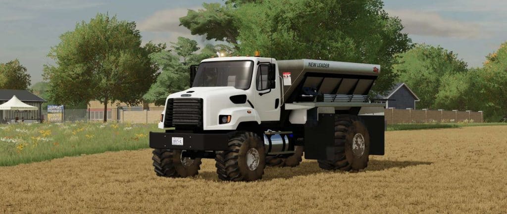 FS22 Freightliner 108SD with New Leader L4330G4 Lime / Fertilizer ...