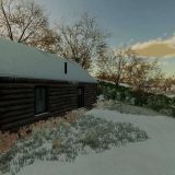FS22 Log Cabin (Farmhouse) v1.0 - FS 22 Objects Mod Download