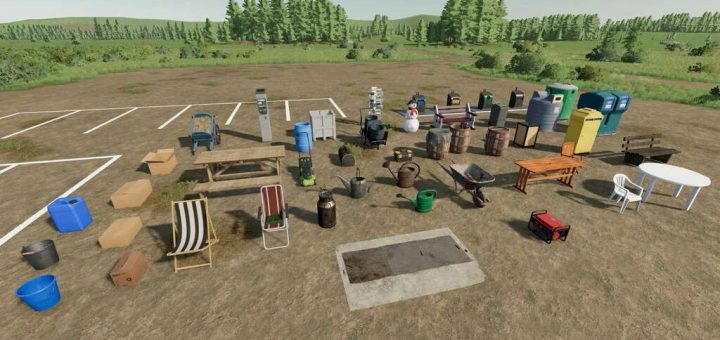 FS22 Placeable Street Lamps v1.0 - FS 22 Objects Mod Download