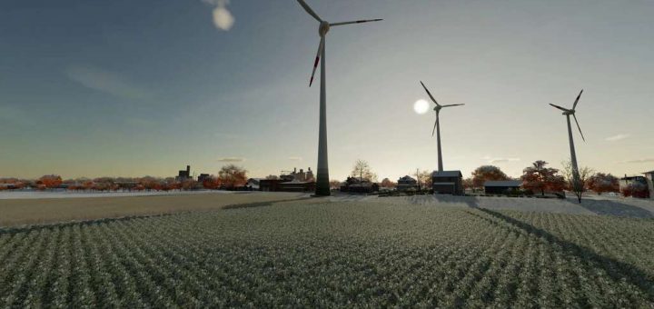 FS22 Wind Turbine Package v1.0 - FS 22 Objects Mod Download