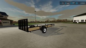 FS22 Big Tex Utility Trailer Converted v1.0 - FS 22 Trailers Mod Download