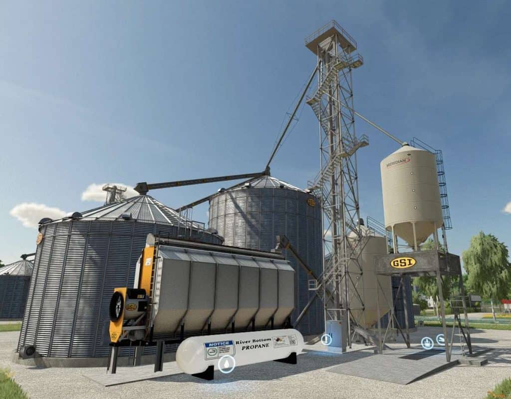FS22 GSI Dry Corn Production Placeable v1.0 - FS 22 Objects Mod Download