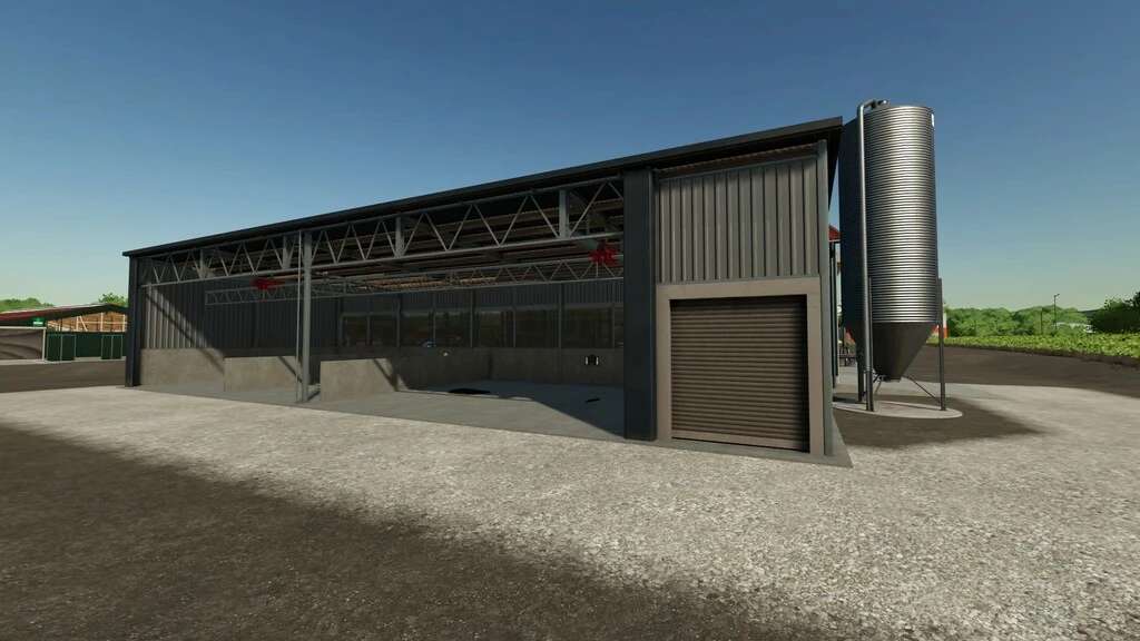 FS22 Large Cow Barn – 240 Animals v1.0 - FS 22 Objects Mod Download