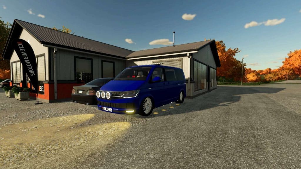 FS22 Volkswagen Transporter T6 v1.0 - FS 22 Cars Mod Download
