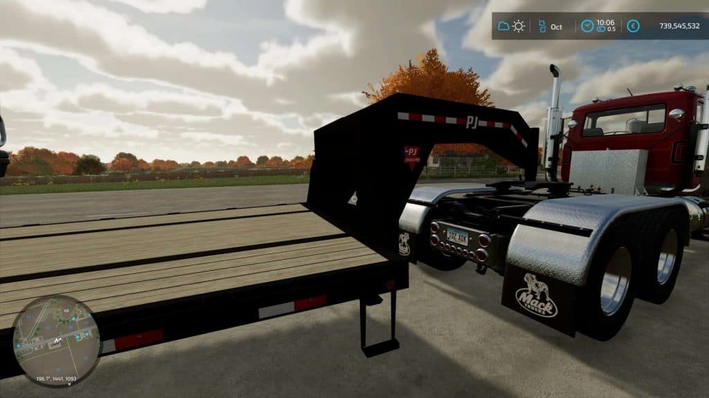 40FT PJ Gooseneck Trailer Converted v1 (5) - Farming simulator 19 / 17 ...