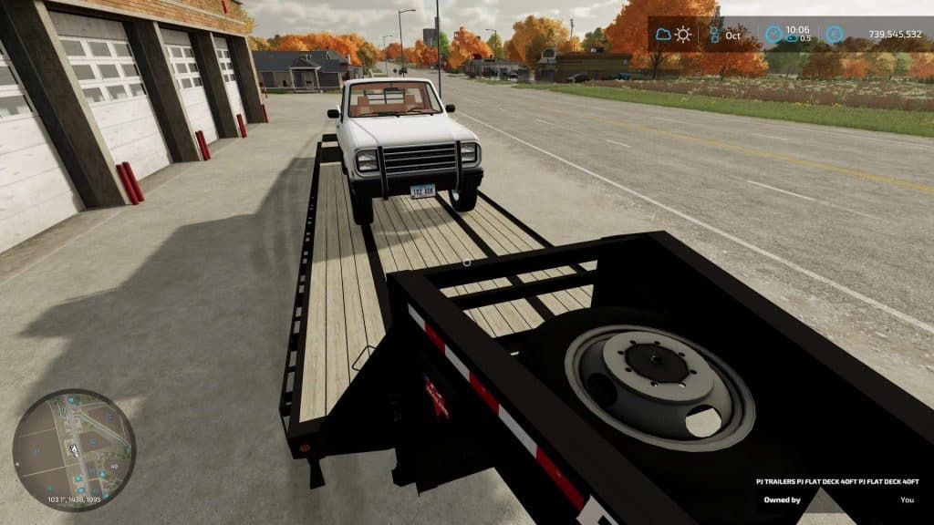 FS22 40FT PJ Gooseneck Trailer Converted v1.0 - FS 22 Trailers Mod Download