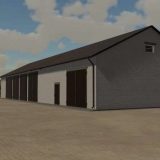 FS22 Big Garage 37×12 v1.0 - FS 22 Objects Mod Download