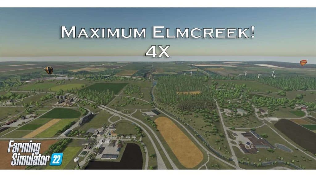 FS22 Elmcreek 4X v1.1 - FS 22 Maps Mod Download