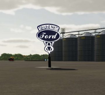 FORD V8 SIGN (FS19 Remake) v1.0 - Farming simulator 19 / 17 / 15 Mod