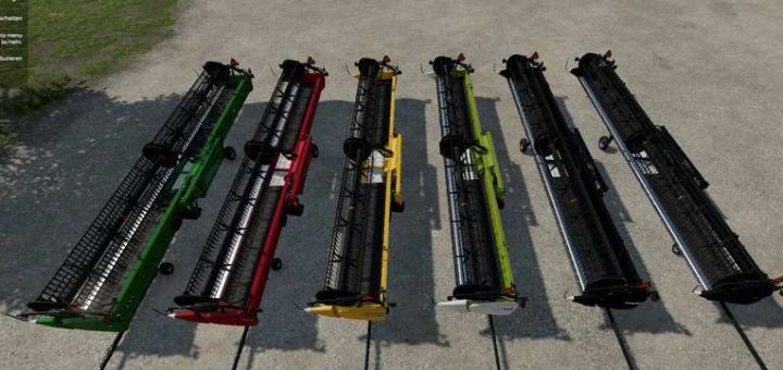 FS22 JD HEADER 625X V7.0 - FS 22 Cutters Mod Download