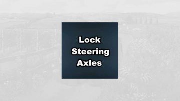 FS22 Lock steering axle v2.0 - FS 22 Other Mod Download