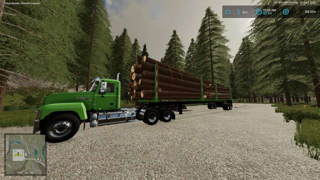 FS22 Timber Trailer v1.0 - FS 22 Trailers Mod Download