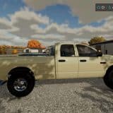 FS22 2007 dodge ram (lowered a bit) v1.0 - FS 22 Cars Mod Download