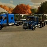 FS22 MAC Tri-Axle End Dump Trailer v1.0 - FS 22 Trailers Mod Download