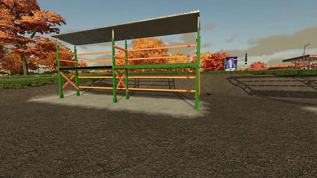 FS22 Placeable Outdoor Storage Shelf v1.0 - FS 22 Objects Mod Download
