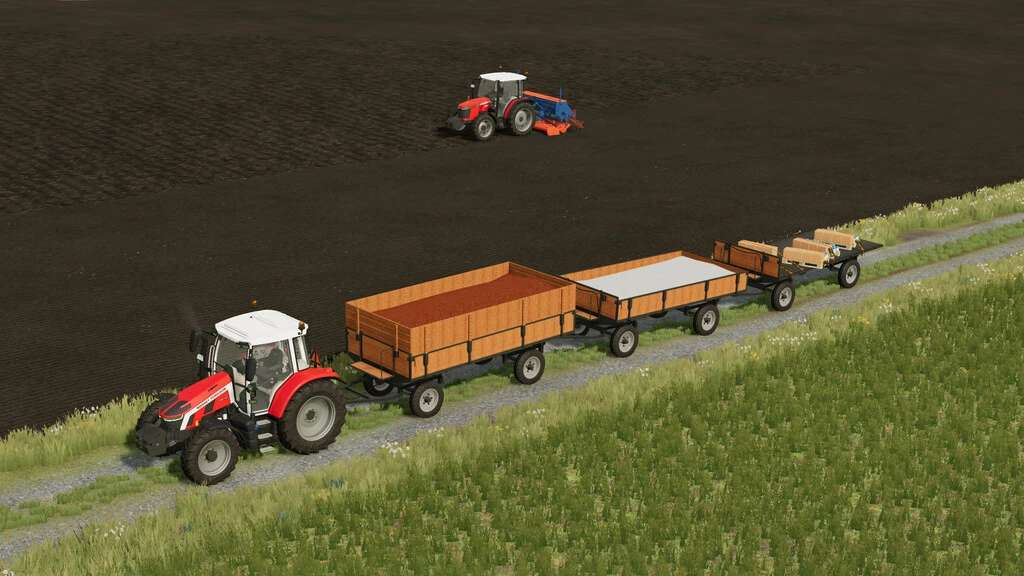 FS22 Small Old Trailer v1.0 - FS 22 Trailers Mod Download