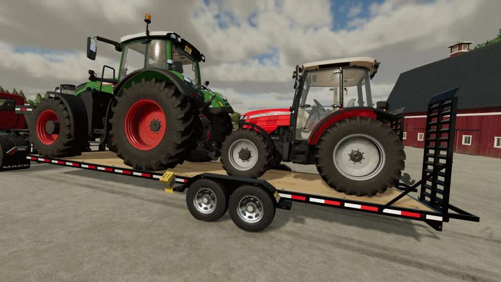 FS22 30′ Flatbed Trailer v1.0 - FS 22 Trailers Mod Download