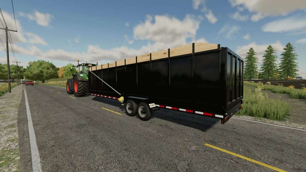 FS22 30′ Flatbed Trailer v1.0 - FS 22 Trailers Mod Download